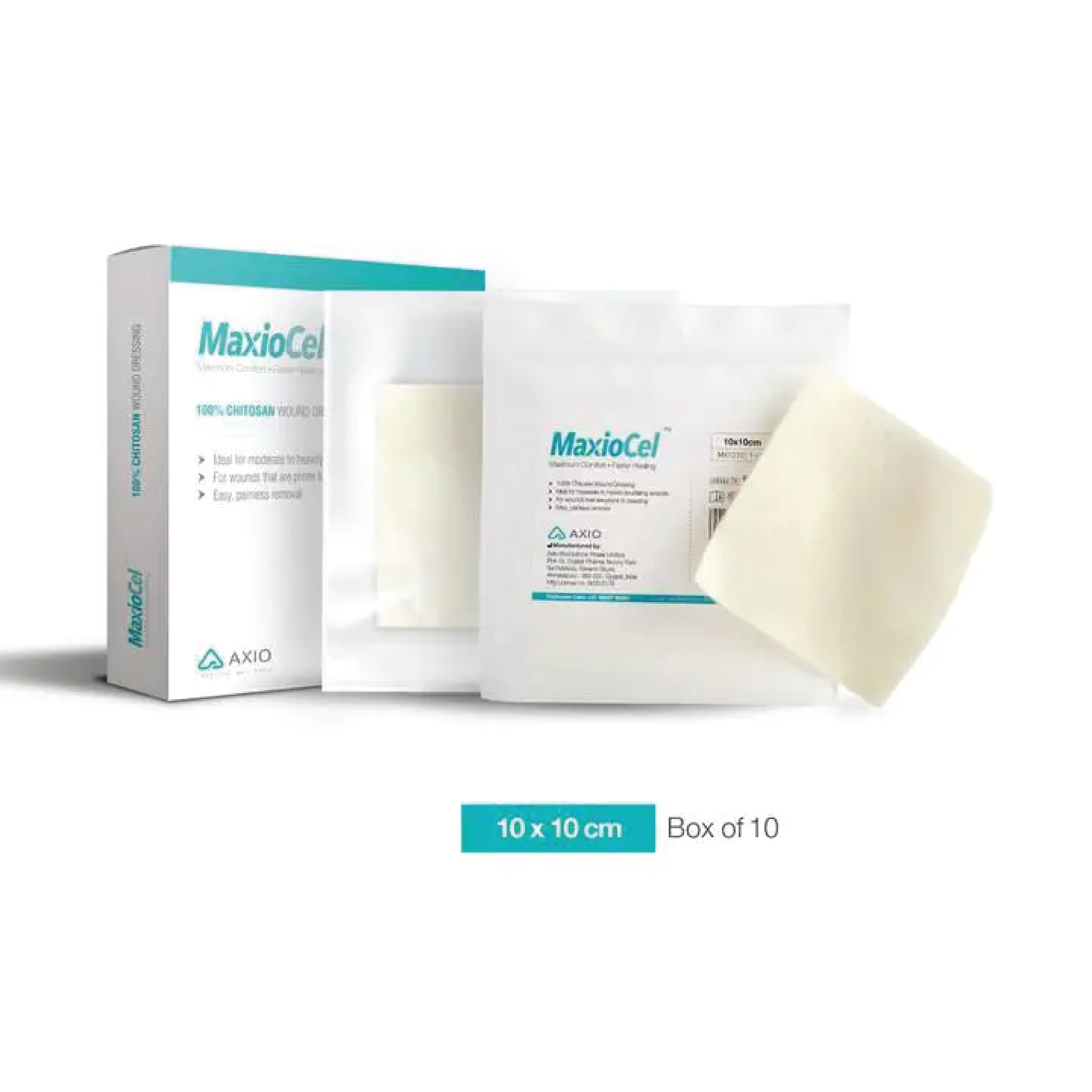 Boîte de 10 pansements pour soins des plaies MaxioCel™ 1010 - SEMIOMED
